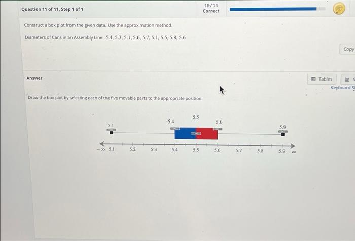 Solved Question 11 Of 11 Step 1 Of 1 Construct A Box Plot