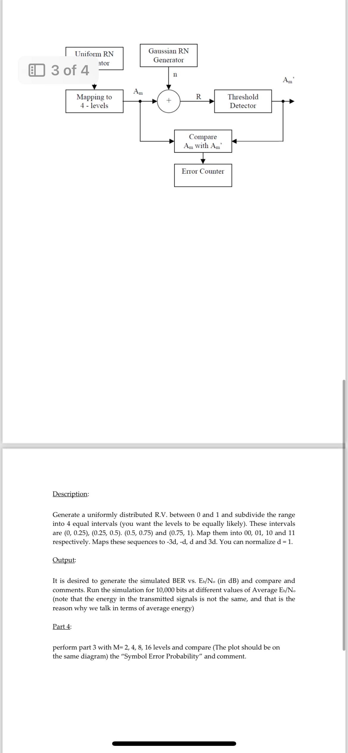 Solved Description:Generate a uniformly distributed R.V. | Chegg.com