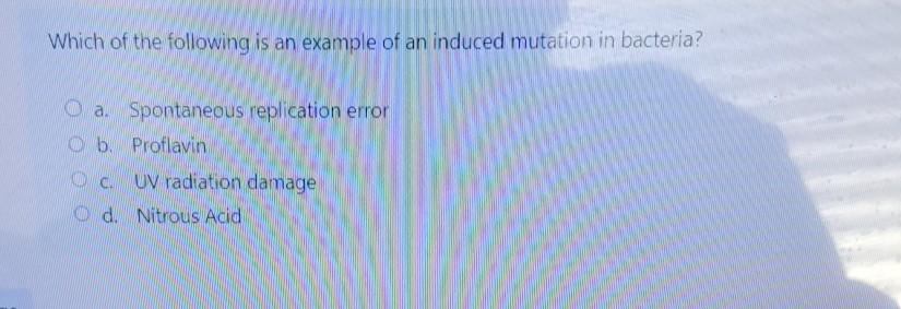 Solved Which of the following is an example of an induced | Chegg.com