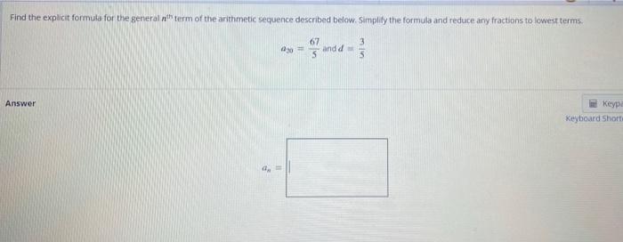 Solved Find the explicit formula for the general nth term of | Chegg.com