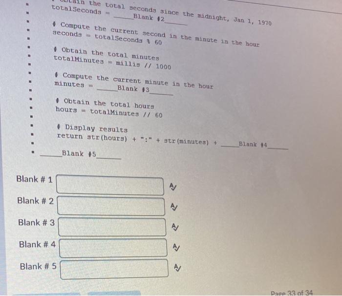 Solved Fill in blanks below to complete a program that | Chegg.com