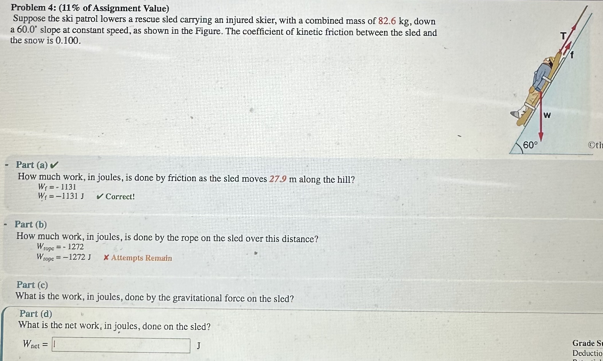 Solved Problem 4: ( 11% ﻿of Assignment Value)Suppose the ski | Chegg.com