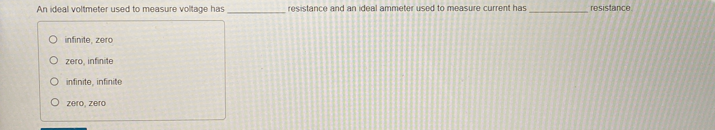Solved An ideal voltmeter used to measure voltage | Chegg.com