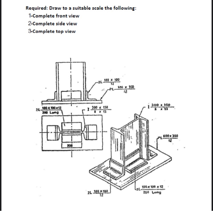 Solved Required: Draw to a suitable scale the following: | Chegg.com