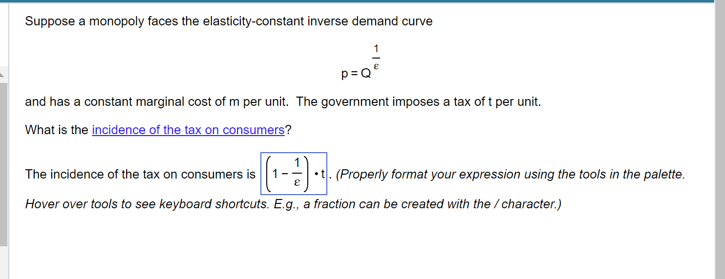 Solved Suppose a monopoly faces the elasticity-constant | Chegg.com