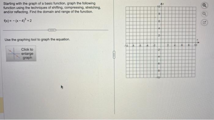 Solved Starting With The Graph Of A Basic Function Graph 