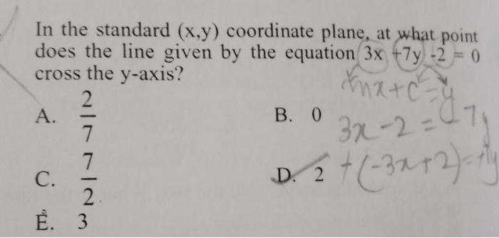 Solved In the standard \\( (\\mathrm{x}, \\mathrm{y}) \\) | Chegg.com