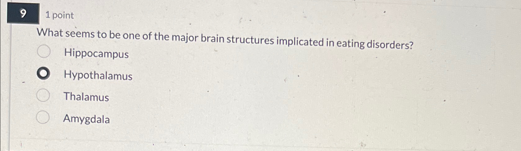 Solved 91 ﻿pointWhat seems to be one of the major brain | Chegg.com