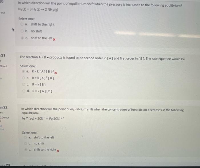 Solved In which direction will the point of equilibrium | Chegg.com