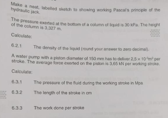 Solved Make a neat, labelled sketch to showing working | Chegg.com