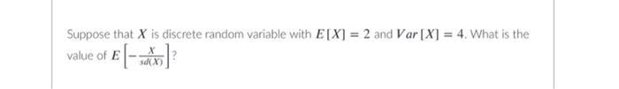 Solved Suppose that X is discrete random variable with | Chegg.com