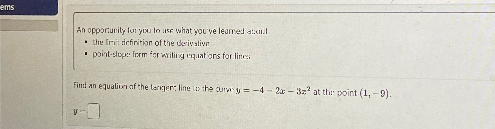 Solved An opportunity for you to use what you've learned | Chegg.com