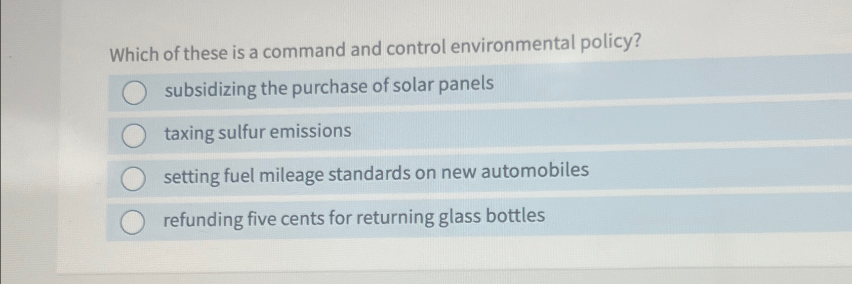 Solved Which of these is a command and control environmental | Chegg.com