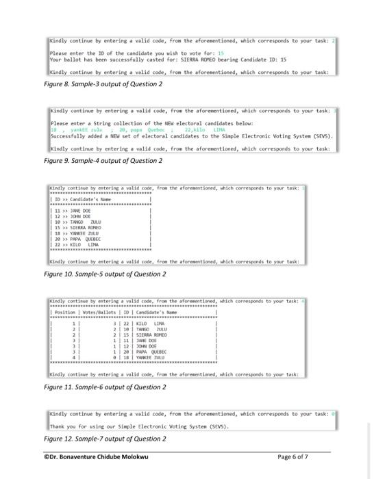 Solved Question 2 (8pts) - Simple Electronic Voting System | Chegg.com