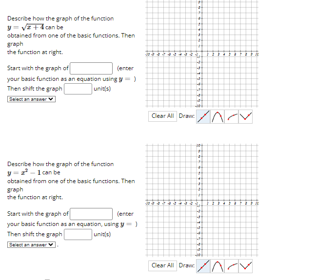 Solved Describe how the graph of the functiony=x+42 ﻿can | Chegg.com