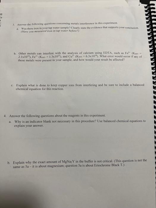 1. This experiment depended on a specific sequence of | Chegg.com