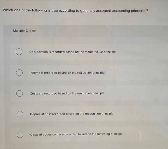 Solved Which one of the following is true according to | Chegg.com