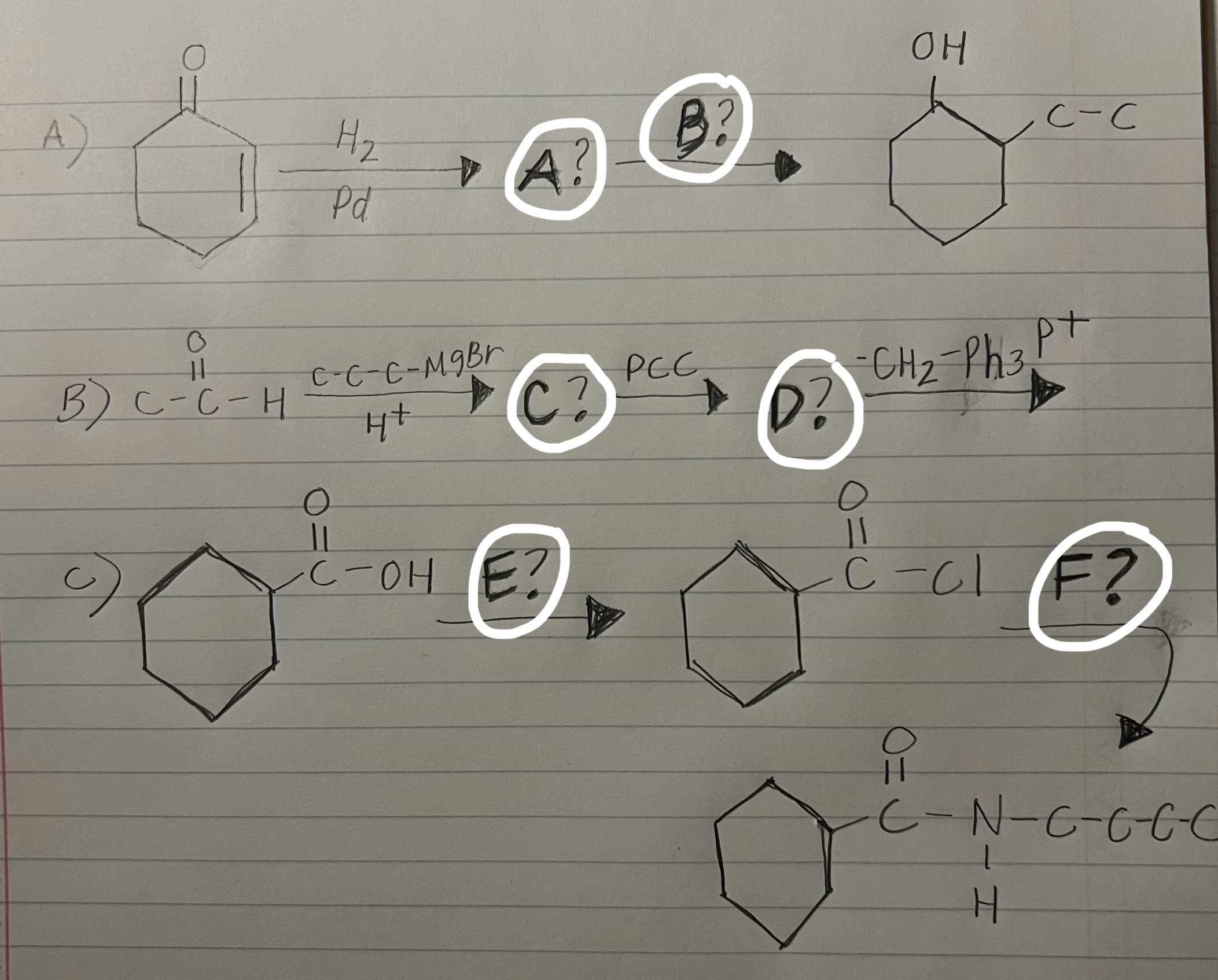 Solved A) ﻿What is the structure of A? ﻿What is the reagent | Chegg.com