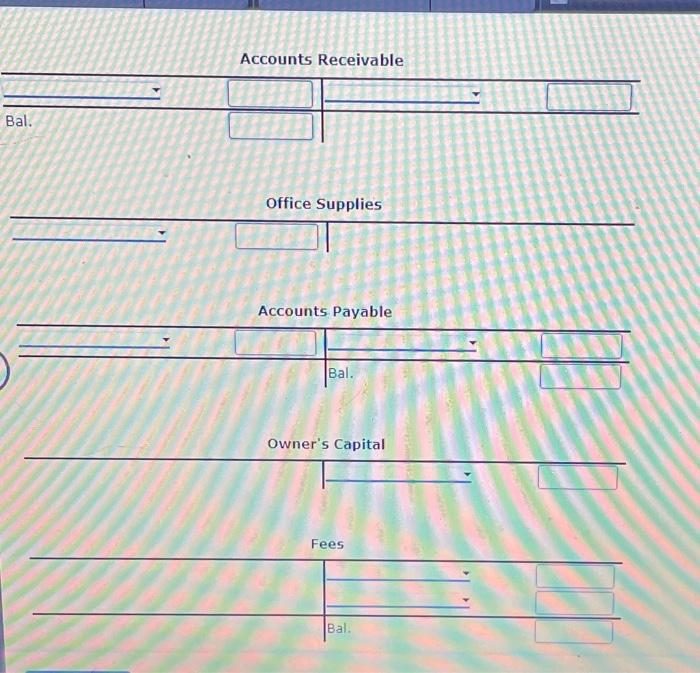Solved General Ledger Accounts Set up T accounts for each of | Chegg.com
