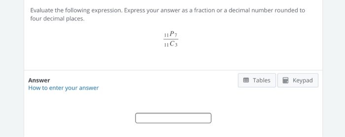 Solved Evaluate the following expression. Express your | Chegg.com
