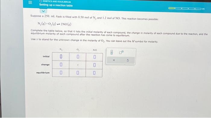 Solved Suppose a 250, mL. flask is filled with 0.50 mol of | Chegg.com
