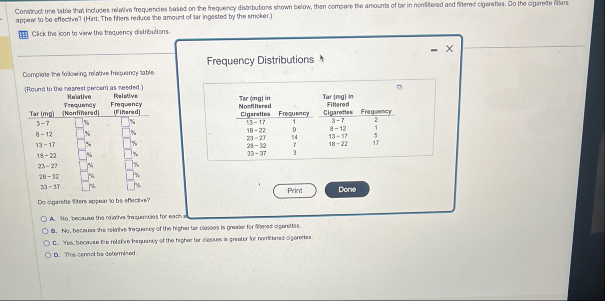 Solved Construct one table that includes relative | Chegg.com
