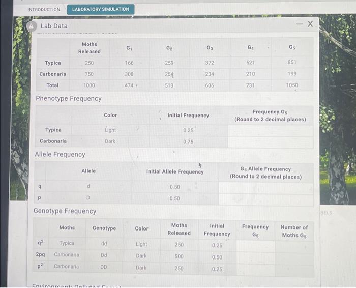 Solved INTRODUCTION A Lab Data Typica Carbonaria Typica | Chegg.com