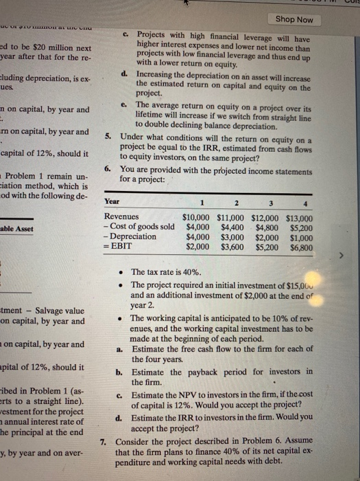 Solved Shop Now UULIUKU GLC LLL ed to be $20 million next | Chegg.com