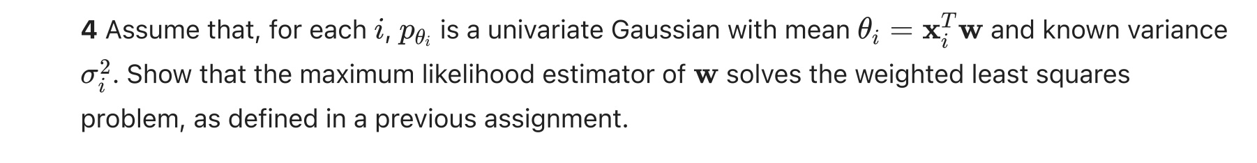 Solved 4 ﻿Assume that, for each i,pθi ﻿is a univariate | Chegg.com