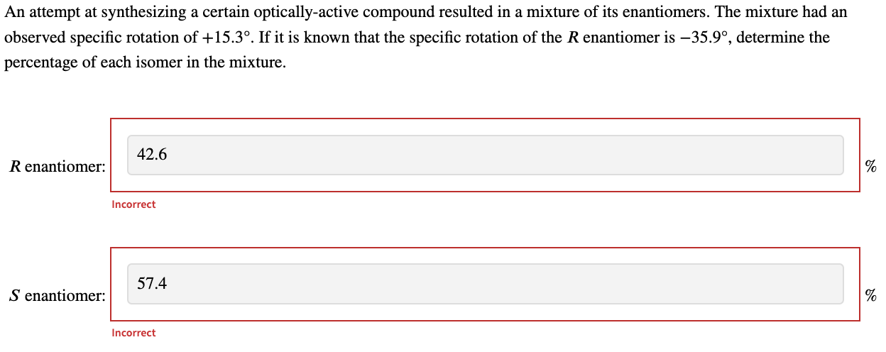 Solved An attempt at synthesizing a certain optically-active | Chegg.com
