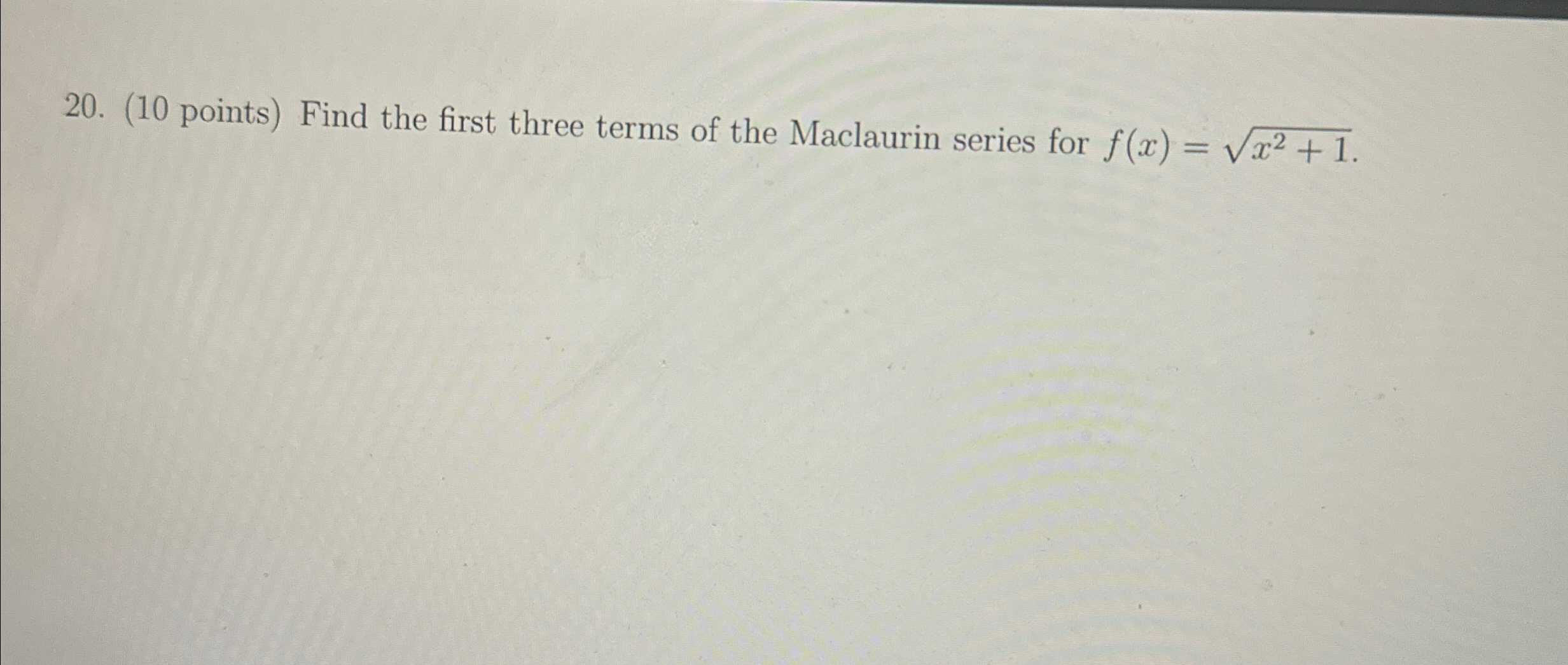 Solved (10 ﻿points) ﻿Find the first three terms of the | Chegg.com