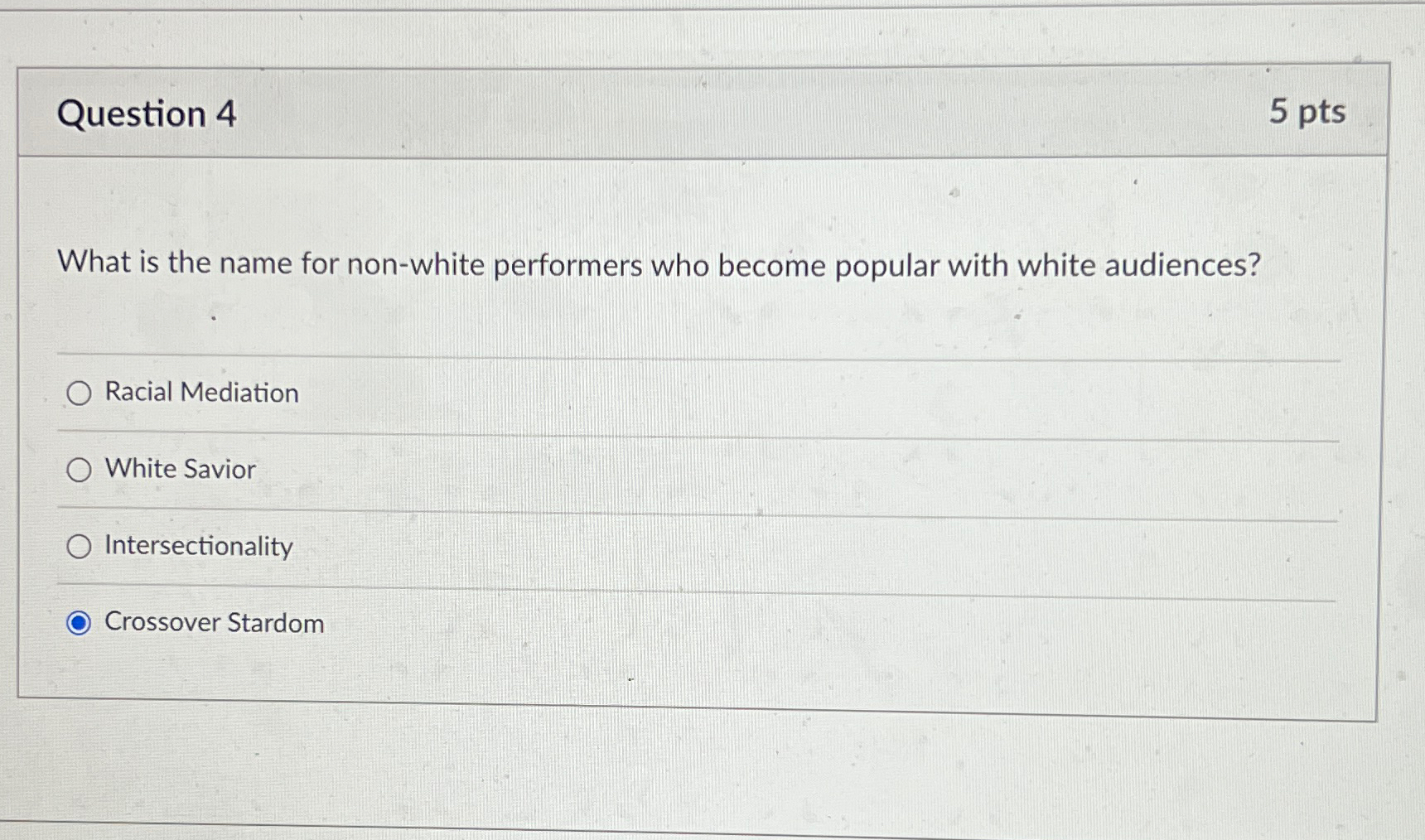 Solved Question 45 ptsWhat is the name for non-white | Chegg.com Solved Question 45 ptsWhat is the name for non-white | Chegg.com