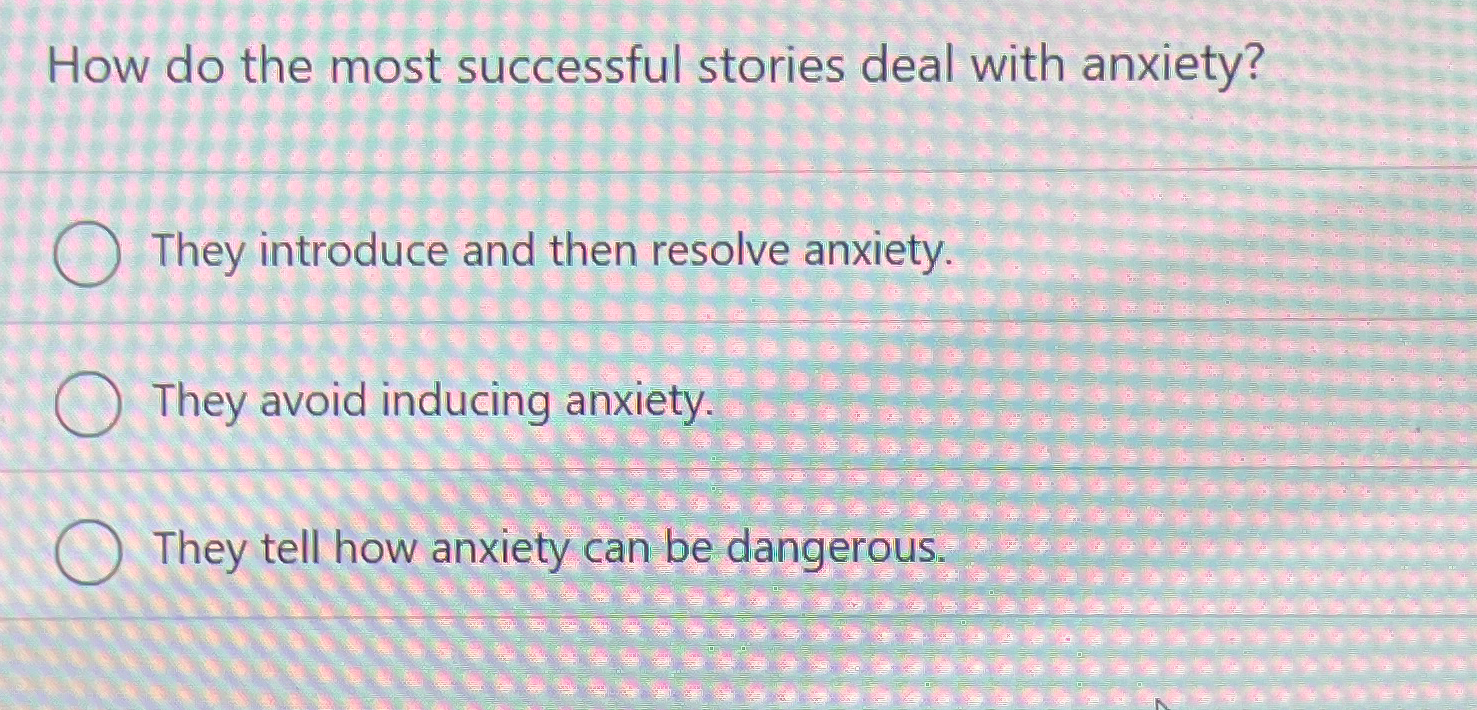 Solved How do the most successful stories deal with | Chegg.com