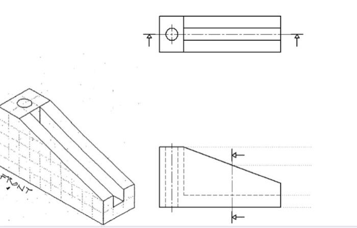 Solved Add the section cut lines as shown and then complete | Chegg.com
