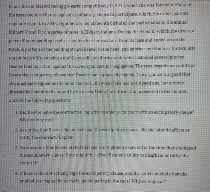 Solved Rumee Bewer started racin Bolarts competitively in | Chegg.com