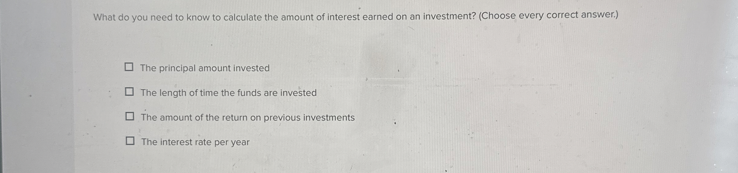 Solved What do you need to know to calculate the amount of | Chegg.com