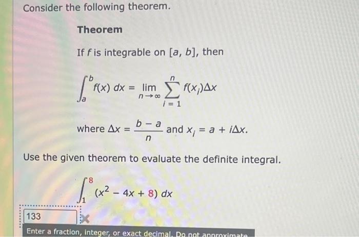 Solved Consider the following theorem. Theorem If f is | Chegg.com