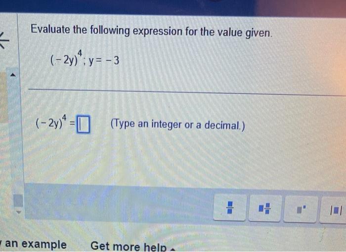 Solved Evaluate the following expression for the value | Chegg.com