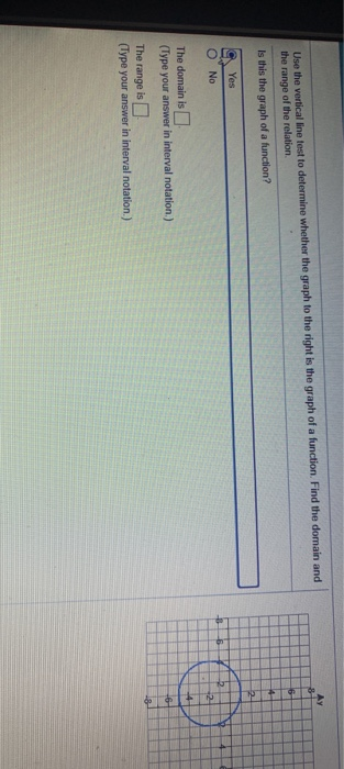 Solved State the domain and range for the following | Chegg.com