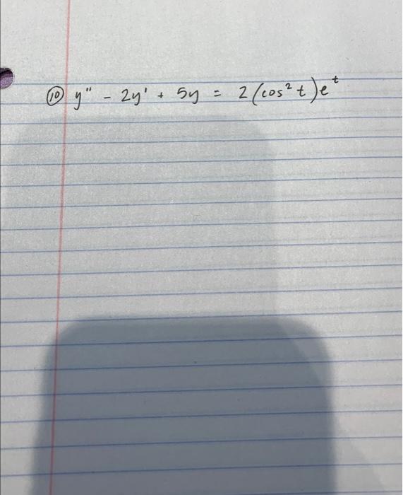 Solved can you please solve these differential equations | Chegg.com
