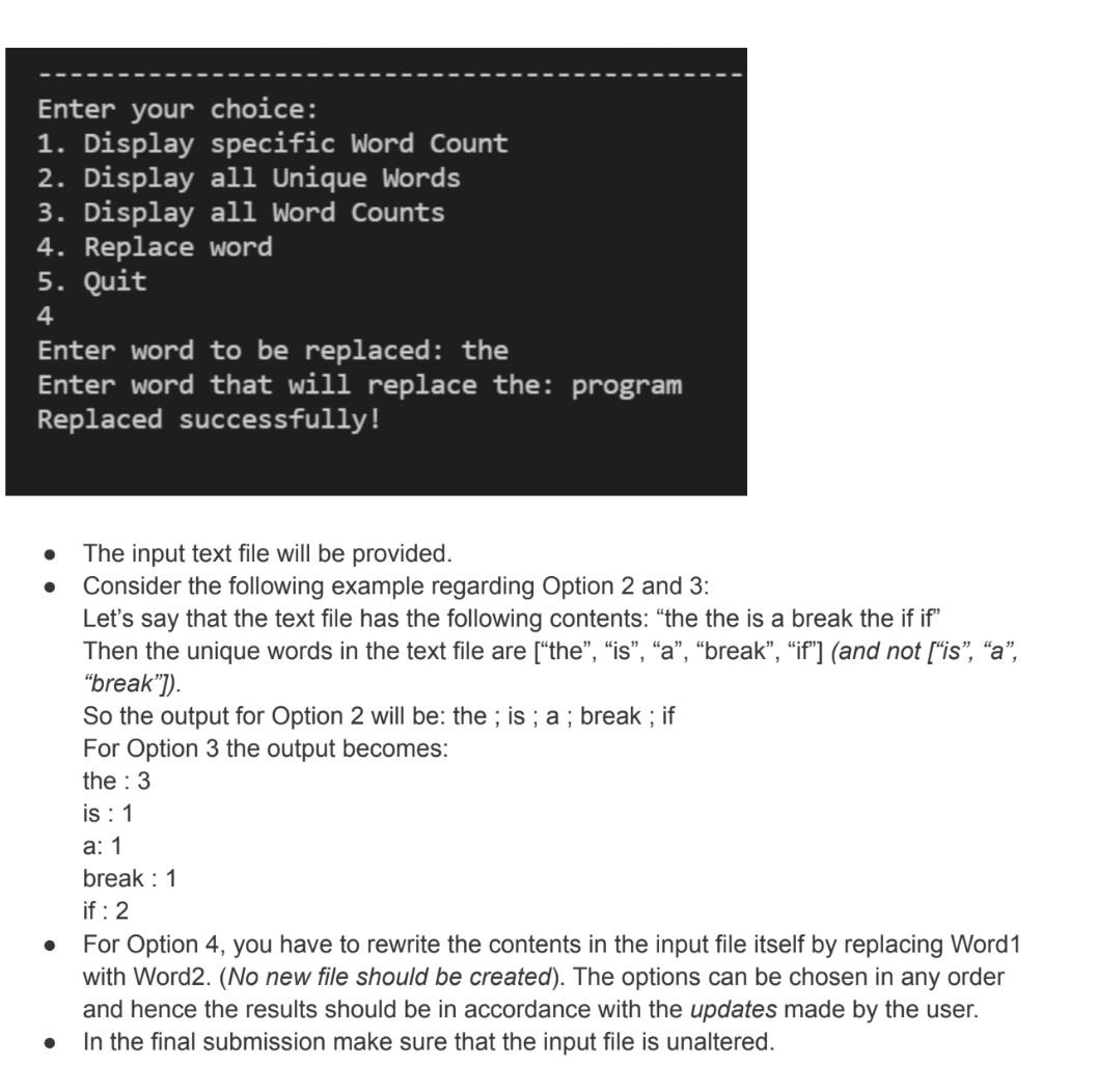 Solved PROBLEMS 01. Word and Words!! For this problem, you | Chegg.com