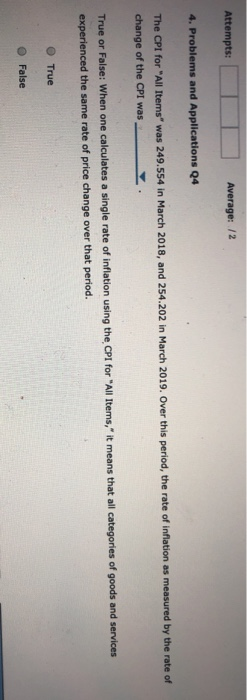 Solved Attempts: Average: 4. Problems and Applications Q4 | Chegg.com