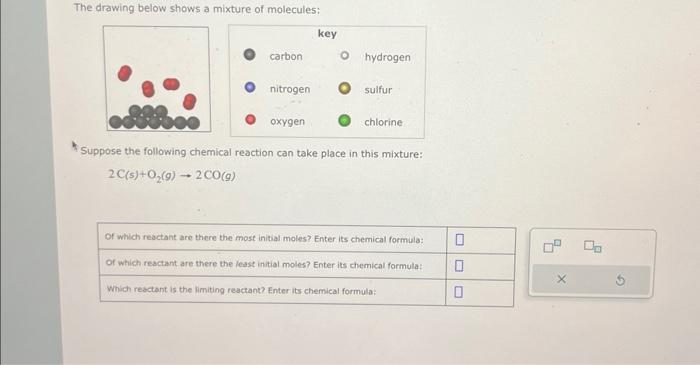 Solved The drawing below shows a mixture of molecules: | Chegg.com