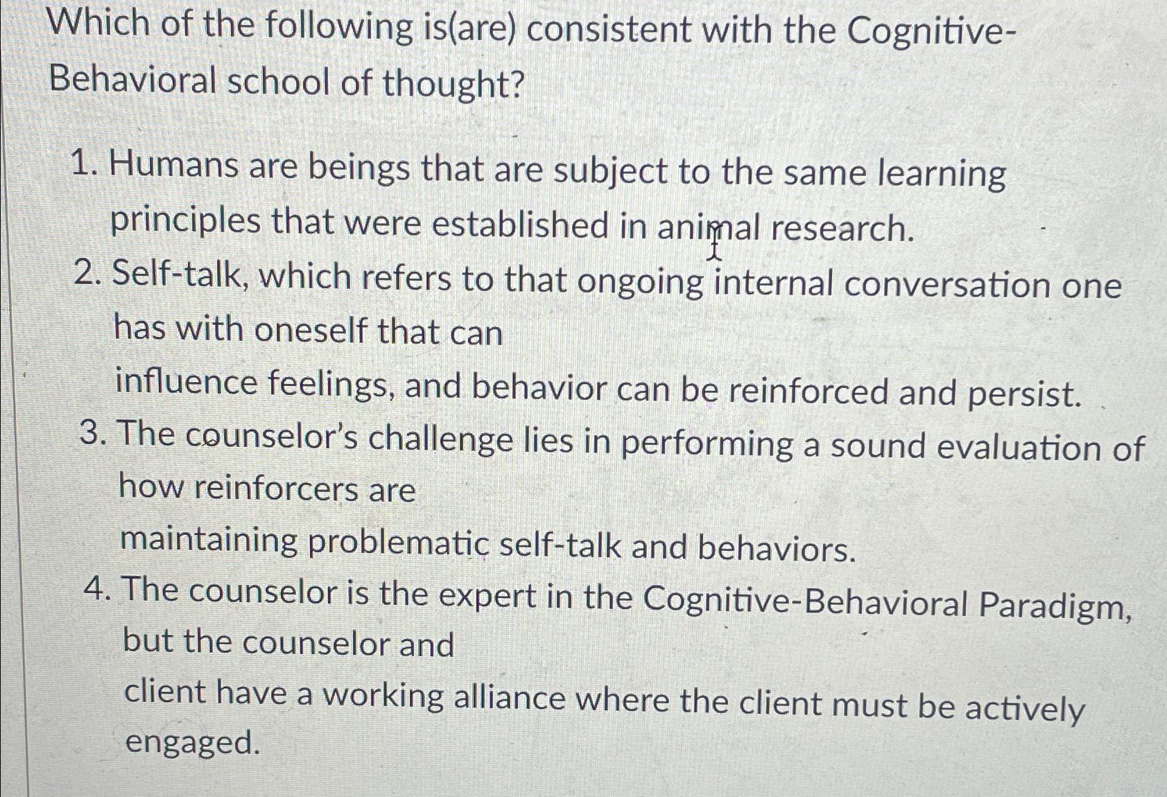 Solved Which of the following is(are) ﻿consistent with the | Chegg.com