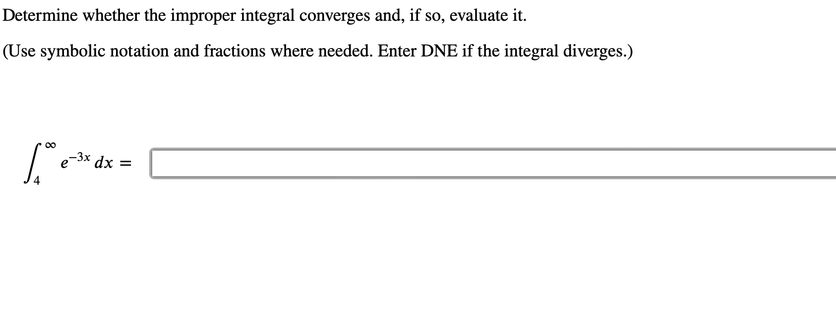 Solved Determine whether the improper integral converges | Chegg.com