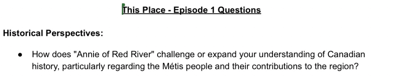 Solved This Place - ﻿Episode 1 ﻿QuestionsHistorical | Chegg.com