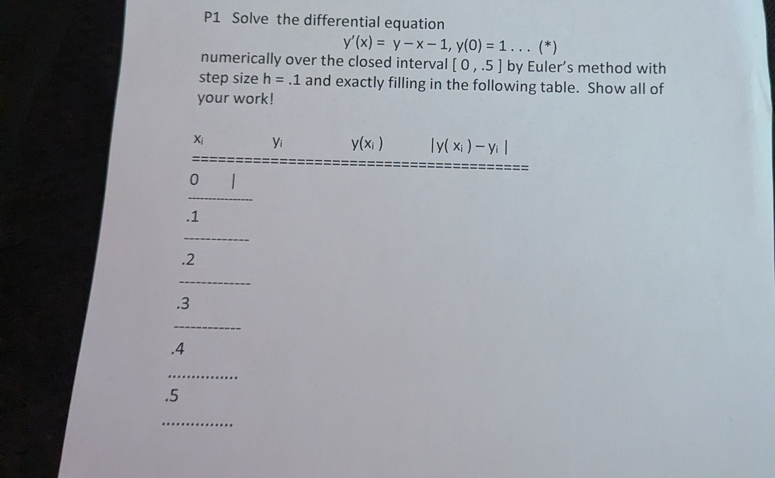 P1 ﻿Solve the differential | Chegg.com