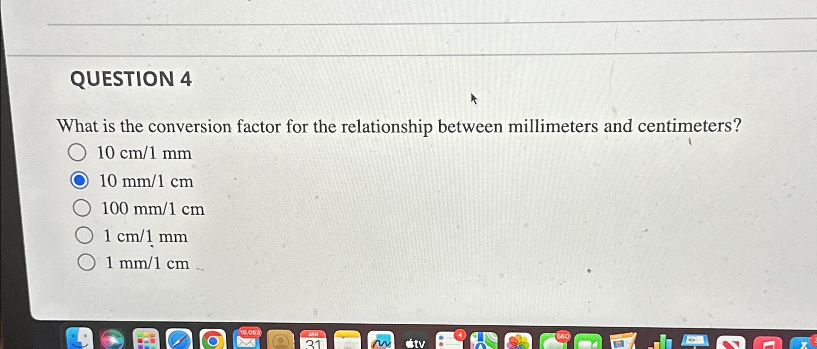 Solved QUESTION 4What is the conversion factor for the | Chegg.com