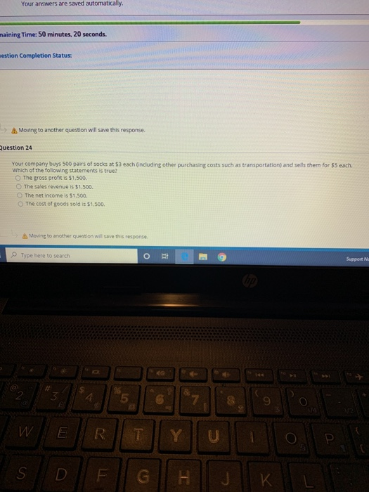 Solved Your answers are saved automatically. maining Time: | Chegg.com