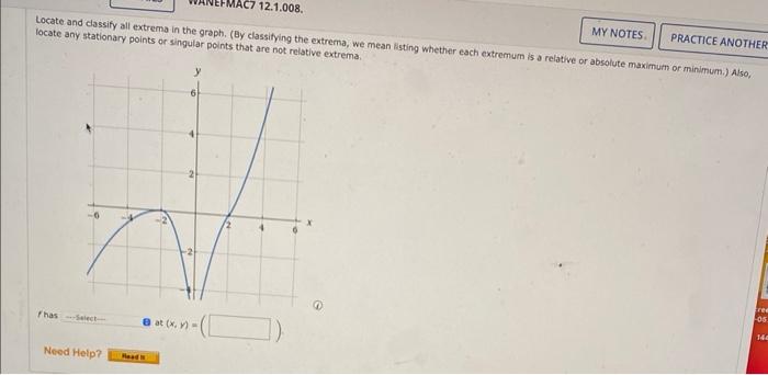Solved Locate and classify all extrema in the graph. (By | Chegg.com